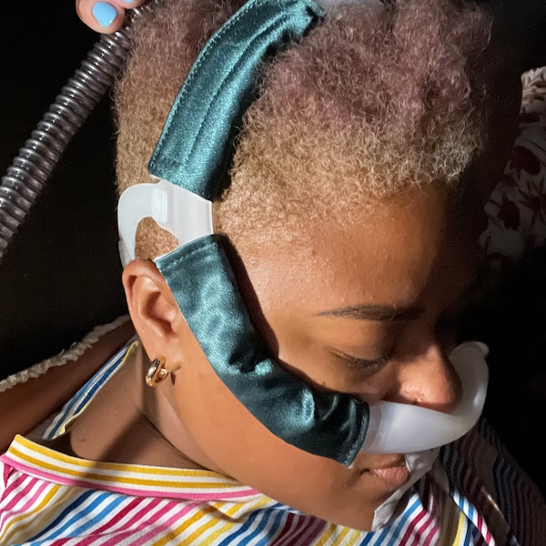 Satin CPAP Headgear Cover Set: Hair & Wrinkle Protection - Etsy