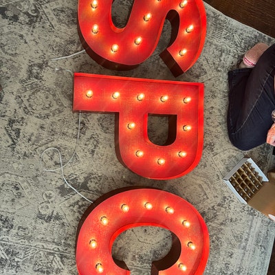 Letras de marquesina de 24, Letras iluminadas, Letras de marquesina ...