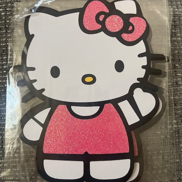 Set of 4 Kitty Die Cuts, Kitty Centerpieces, Kitty Party Decor, Photo ...