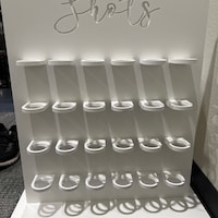Shot Wall Shot Stand Shots Wall Various Size Options. White - Etsy Canada