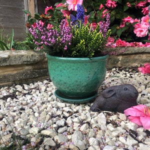 Tilted Ceramic Plant Pot Outdoor Angled Terracotta Flower Pot - Etsy UK