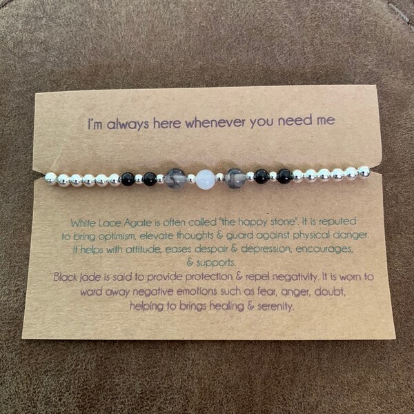 Depression Bracelet Gift. Anxiety Mental Health Tough Times Mindfulness ...