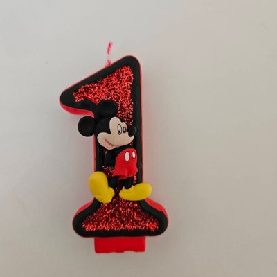 Mickey Mouse Birthday Candle - Etsy