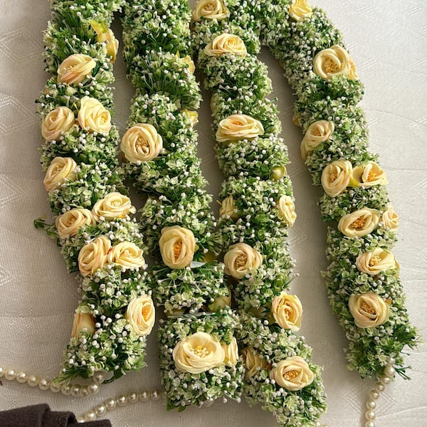 Nikah Pardah Partition Set of Blossom Flower Garlands, Fabric & Flower ...