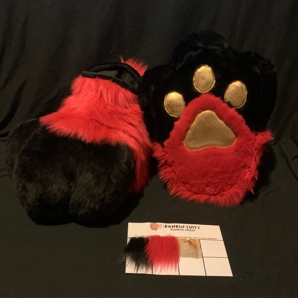 DIGITAL 3 Toed Stompy Sock Paws Pattern for Fursuits - PDF Download - Etsy