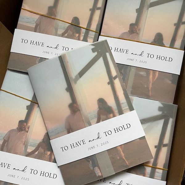 Wedding Invitation With Photo, Modern Folded Wedding Invitation and ...