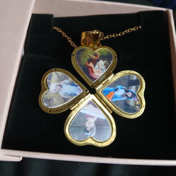 Heart Locket With Photo, Vintage Photo Locket Necklace, Custom Locket ...