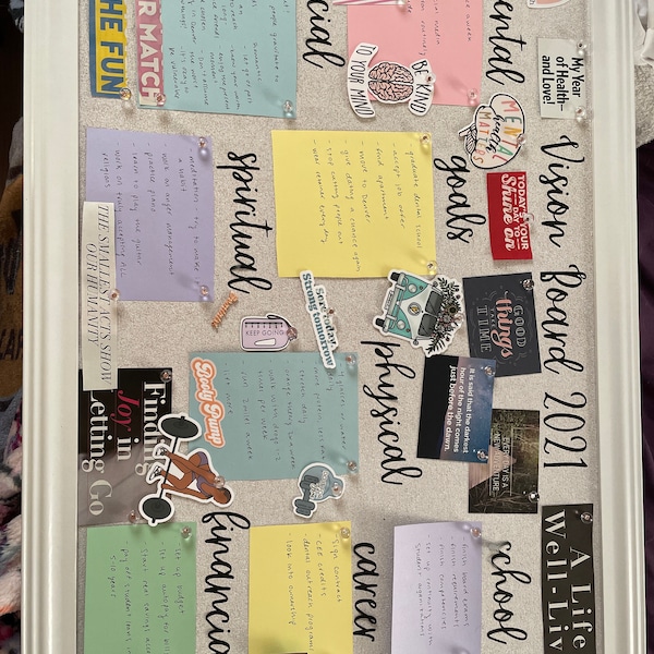 Vision Board Kit- 20 Inspiring Words and Phrases - Etsy