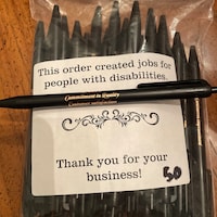 Custom Personalized Clear Stick Pens With Matching Trim & Imprint ...