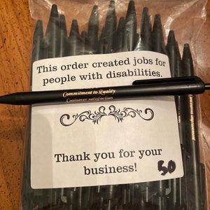 Custom Personalized Clear Stick Pens With Matching Trim & Imprint ...