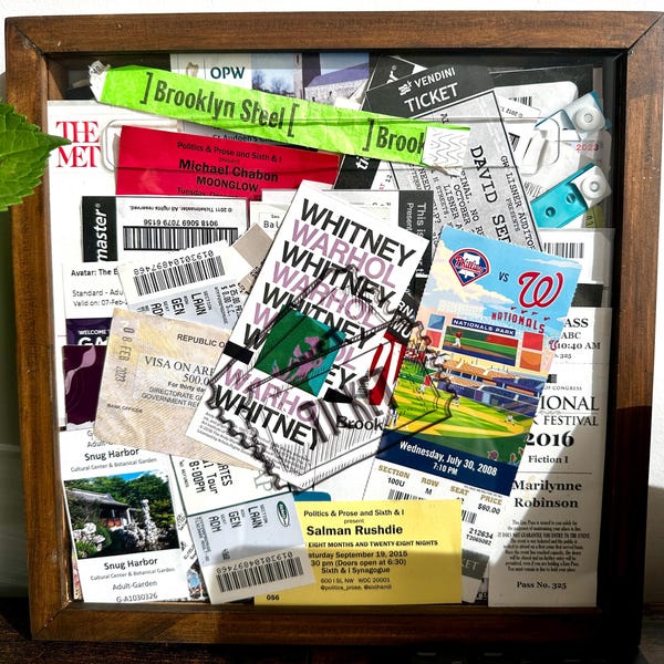 Ticket Memory Box for Travel Lover, Frame for Tickets, Admit One Travel ...