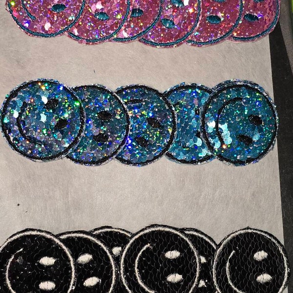 Mini to Large Smiley Face Embroidery Design, 12 Sizes, Quick Satin ...