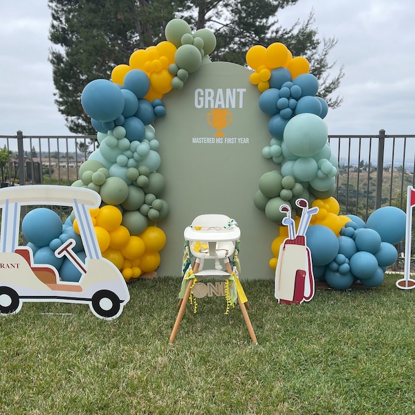 Golf Party || Cut Outs for Backdrop Golf Club Golf Cart || Golf Party ...