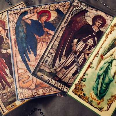 St. Uriel, Angel, Archangel Uriel, Archangel Uriel Card, Altar Card ...