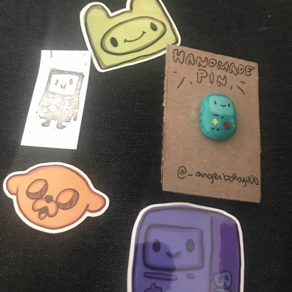 BMO Handmade Clay Pin - Etsy