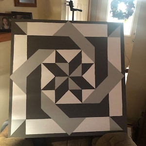 Thistle Rose Barn Quilt Pattern, DIY Barn Quilt, Barn Quilt Pattern ...