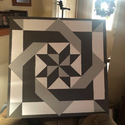 Mariners Compass Barn Quilt Pattern, PDF Pattern, Barn Quilts, DIY Barn ...