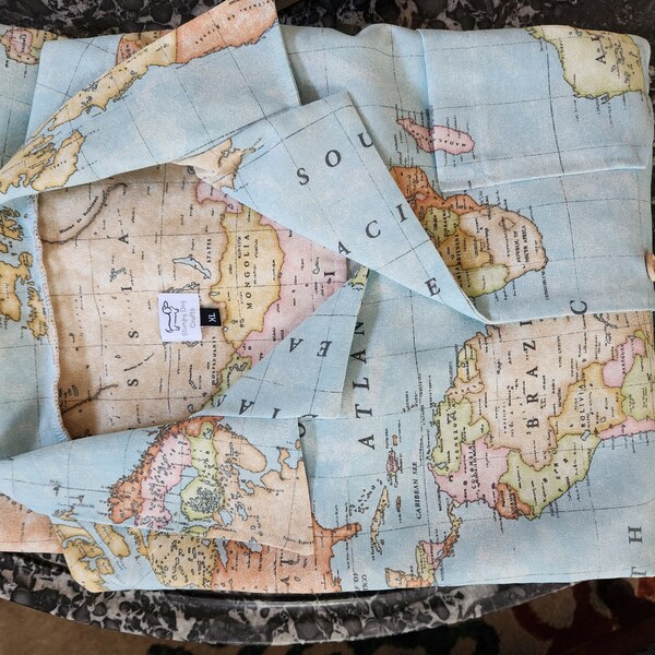 Men's Heavy Cotton World Map Shirt - Etsy