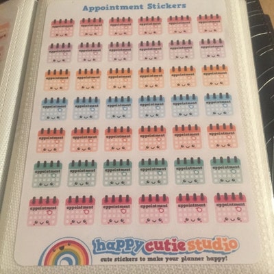 42 Cute Appointment/calendar/schedule Planner Stickers - Etsy