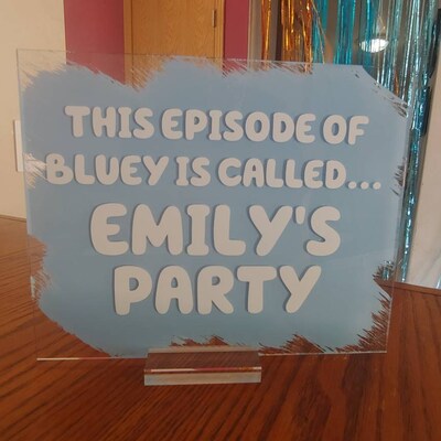 Blue Birthday Party Welcome Sign Birthday Party Signage Kid's Party ...