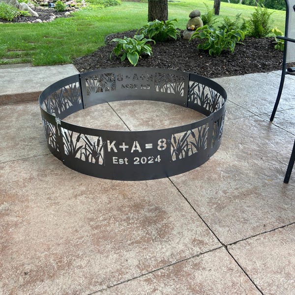 Northwoods Fire Pit Ring, 16" Tall, Heavy Duty, Great Gift for Nature ...
