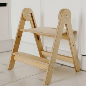 Foldable Kitchen Tower Peak, Foldable Learning Tower, White Helper ...