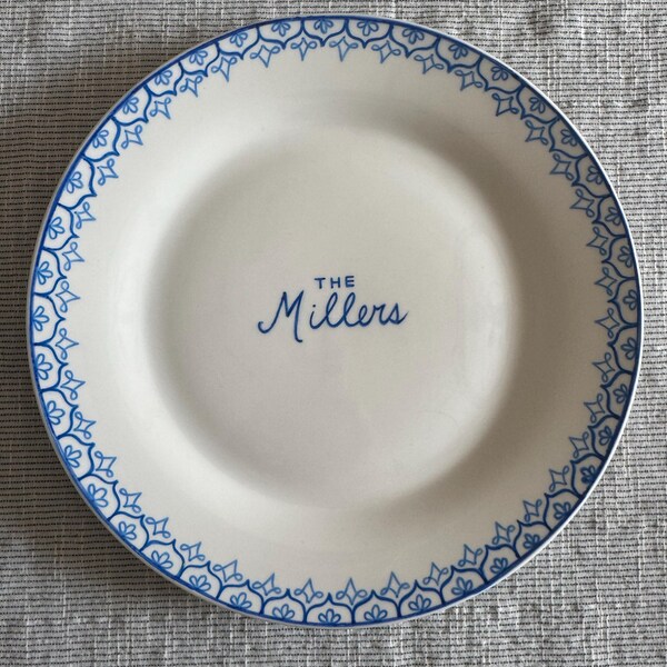 Custom Hand-painted House Platter | Homeowner, Wedding, Christmas ...