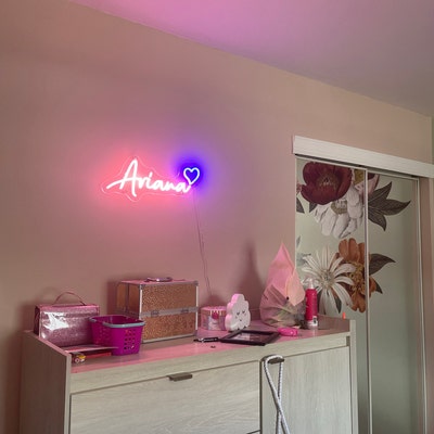 Custom Neon Name Sign for Dorm, Custom Neon Sign for Kids' Room ...