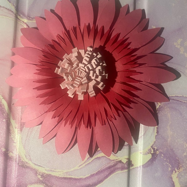 Daisy Paper Flower Pattern With Tutorial, SVG Cut Files and PDF ...