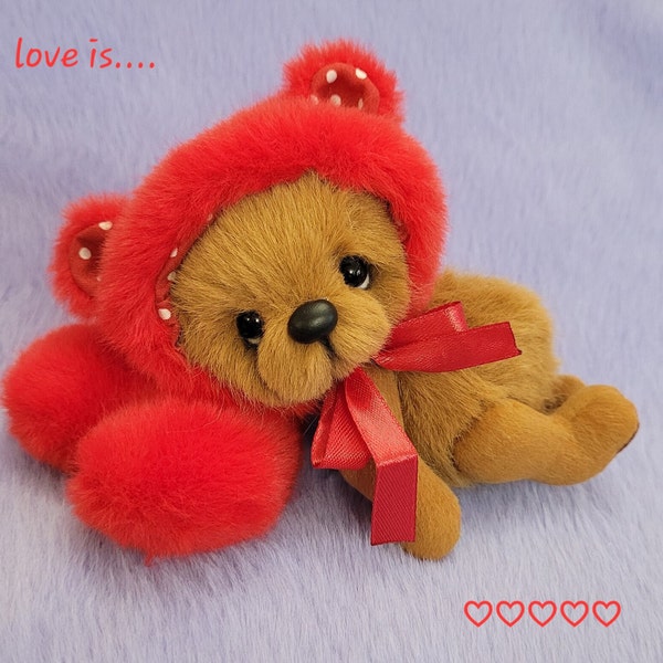 Sassy,mink Mini Faux Fur Fabric for Crafts and Miniature Teddy Bear ...