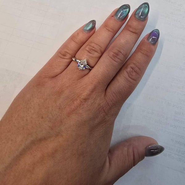 Celtic Knot Norse Viking Diamond Ring Enhancer Women Unique Curved ...