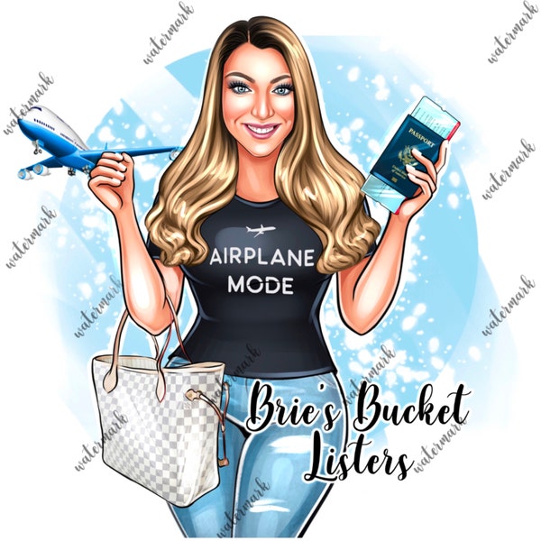 Travel Agent Logo,custom Cartoon Logo,digital Portrait Logo,hand Draw ...