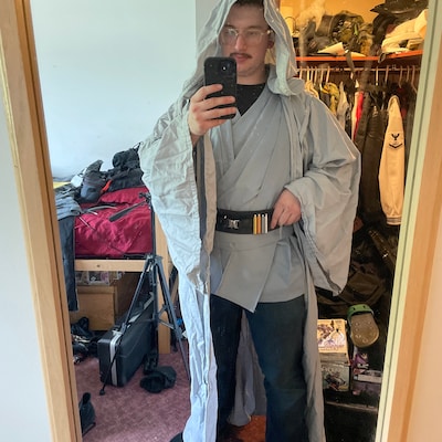 Grey Jedi Inspired Robe Set. Handmade to Order in All Sizes. Custom ...