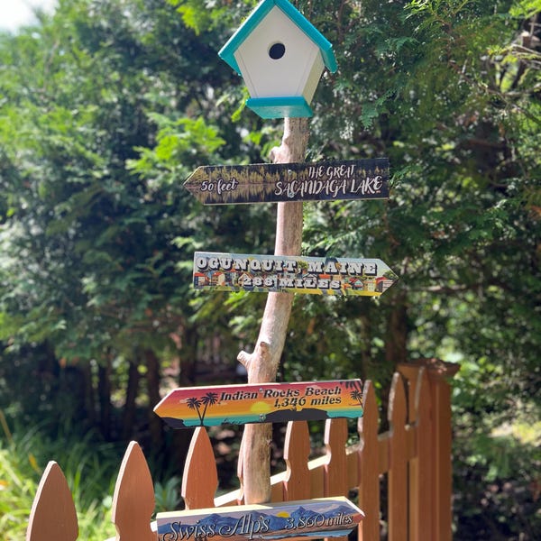 Custom Destination Arrow Sign: Travel Memory Gift, Weather Resistant - Etsy