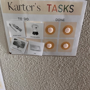 Editable Kids Daily Routine Cards Daily Visual Schedule Chore Chart for ...