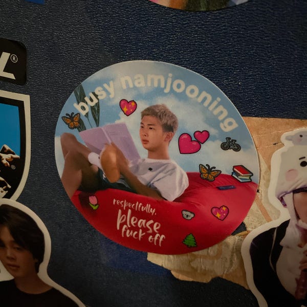 BTS 방탄소년단 Jin's Friends in Space Vinyl Sticker Kim Seokjin the ...