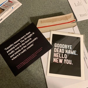 Top Surgery Card for Ftm/female to Male Reassignment Surgery - Etsy