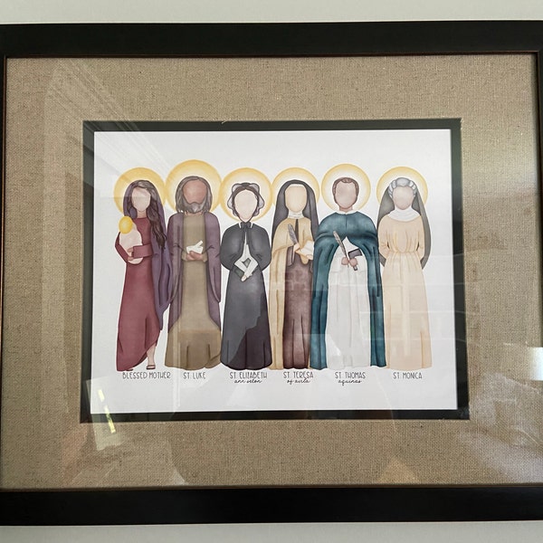 Custom Saint Print | Saint Print | Saint Card | Catholic Gift - Etsy