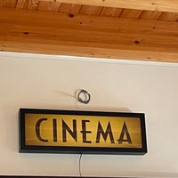 CINEMA - Vintage/retro Style LED Light Signs, Light Box - Usb (40 ...