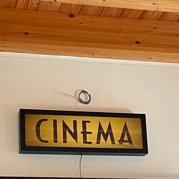 CINEMA - Vintage/retro Style LED Light Signs, Light Box - Usb (40) - Etsy