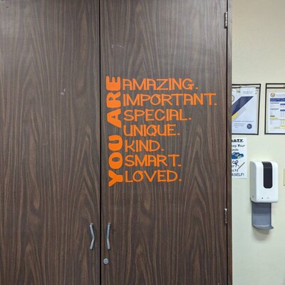You Are Positive Affirmations Classroom Door Vinyl Wall Decal School ...