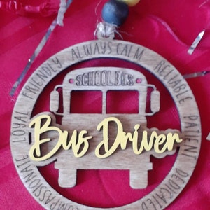 Bus Driver Ornament SVG, Best Bus Driver Ever Ornaments, Personalized ...