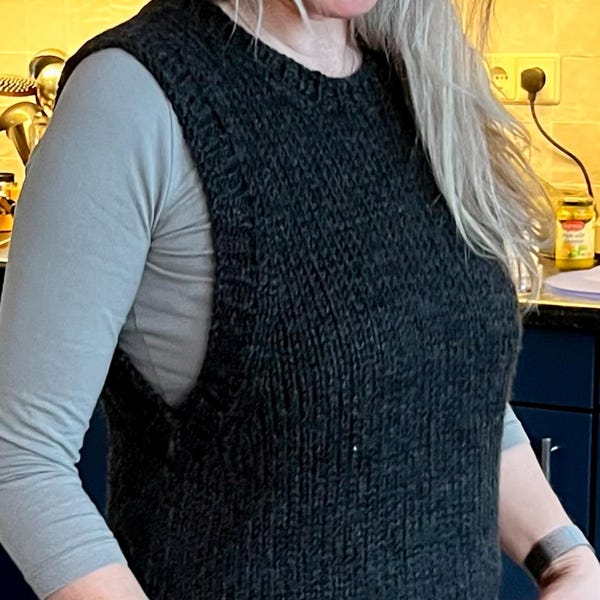 KNITTING PATTERN for Kristina Cardigan, Adjustable Body Length, Almost ...