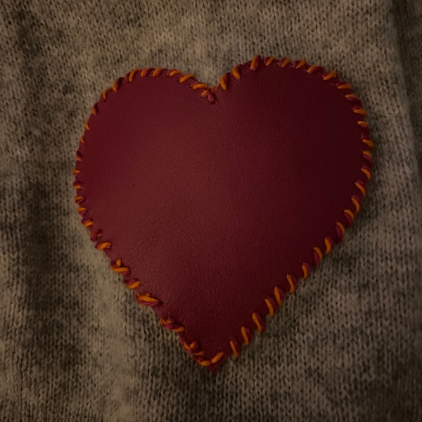 Red Heart-shaped Elbow Patches, Sew on Applique, Knee Pads - Etsy