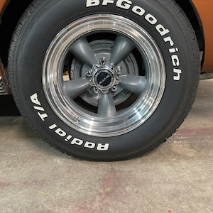 B/G Rod Works Old School Wheels Flat Center Caps Brushed Finish - Etsy