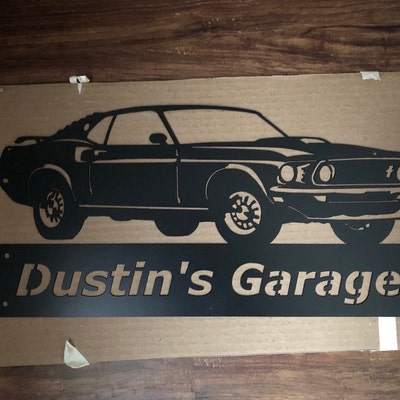 1969 Ford Mustang Fastback Mach 1 Personalized Sign Wall Decor - Etsy