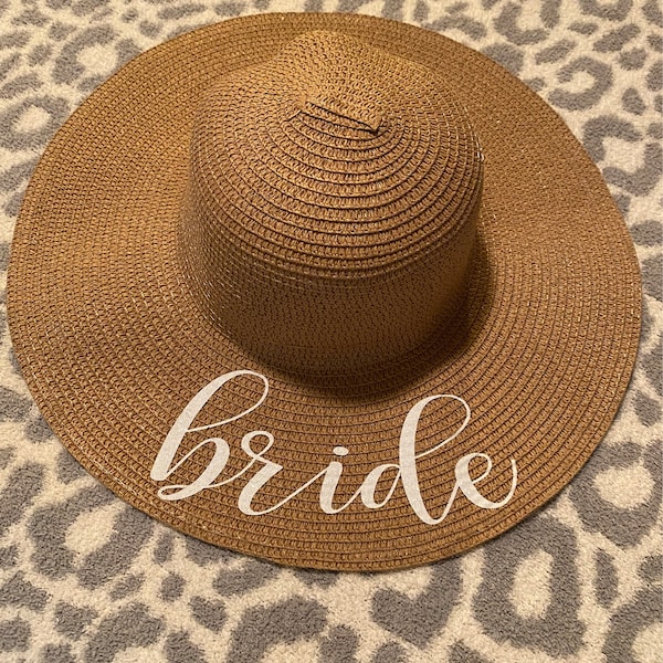 Beach Party Hat |birthday Girl Hat |birthday Favors | Bride Beach Hat ...