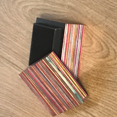 Multicoloured Mango Wood Trinket Box Jewelry Box Keepsake Box Bits and ...