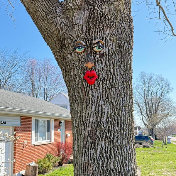 Lady Xyleena - Face Tree Art Female Tree Faces Gardeners Gift Garden ...
