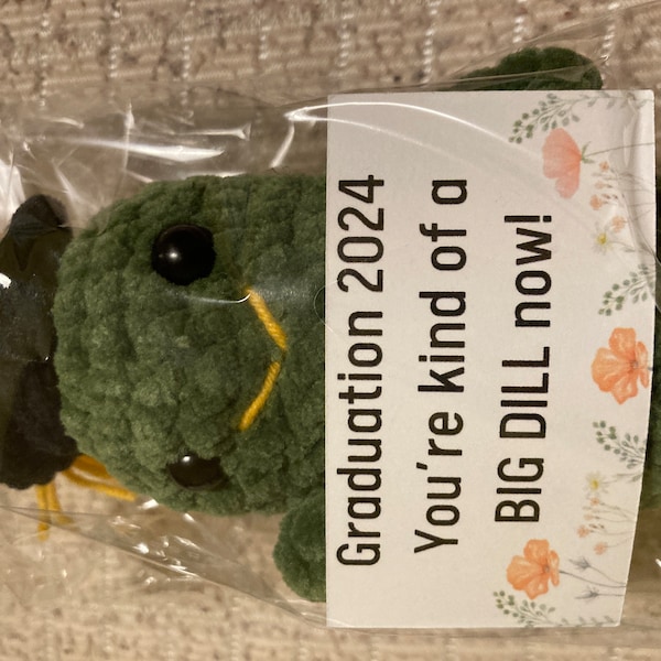 Emotional Support Crochet Frog Animal With Pun Saying, Frog Lover Gift ...